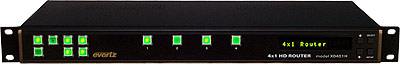 Evertz X-0401 X-Series 4×1 Video And Audio Router – Channel Tek